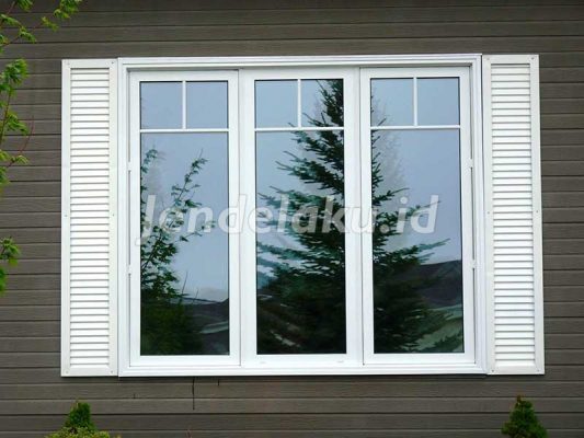 JUAL Jendela Jalusi UPVC, Pintu Jalusi UPVC, Jendela Louvre UPVC