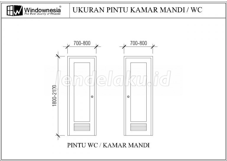 50+ Denah Ukuran Kamar Mandi Ideal, Ukuran Minimal Toilet Minimalis